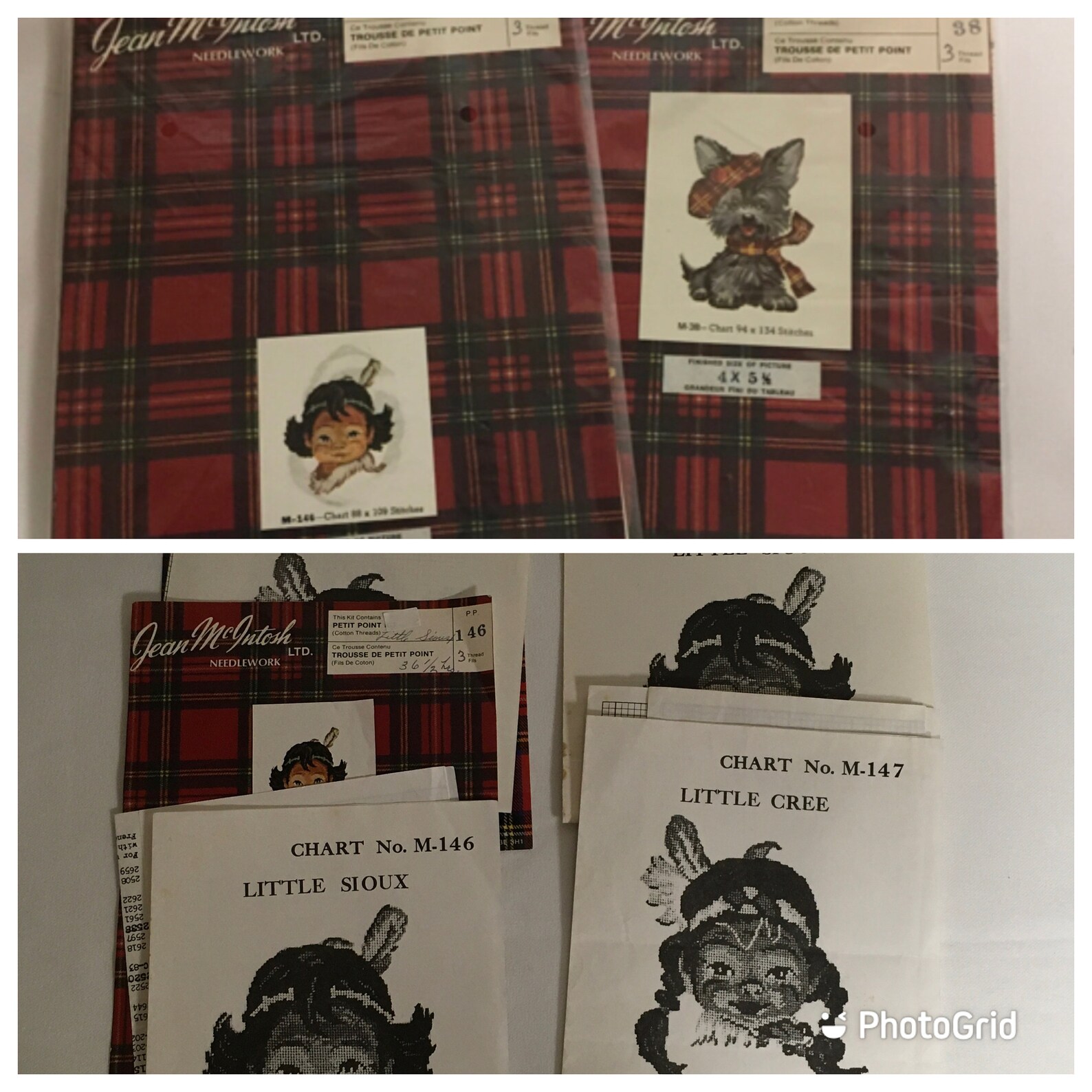 Jean Mcintosh Petit Point M 38 Scottish Terrier Dog Chart Pattern or M ...