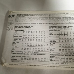 Simplicity 8245 Sewing Pattern Misses Petite Dress Fit Flared Princess ...