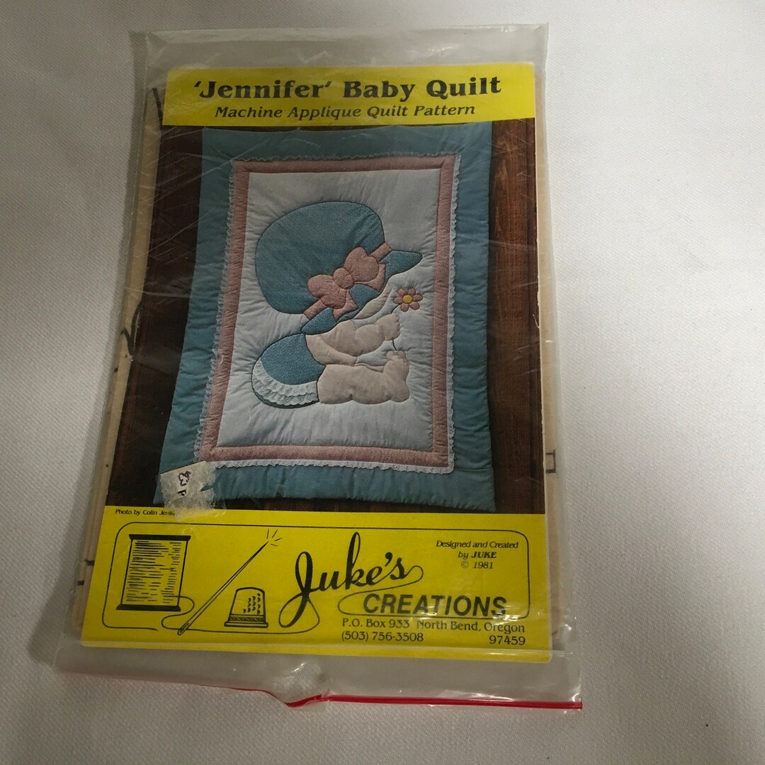 Juke’s Creations JCP 101 Jennifer Baby Quilt Machine Applique Quilt ...