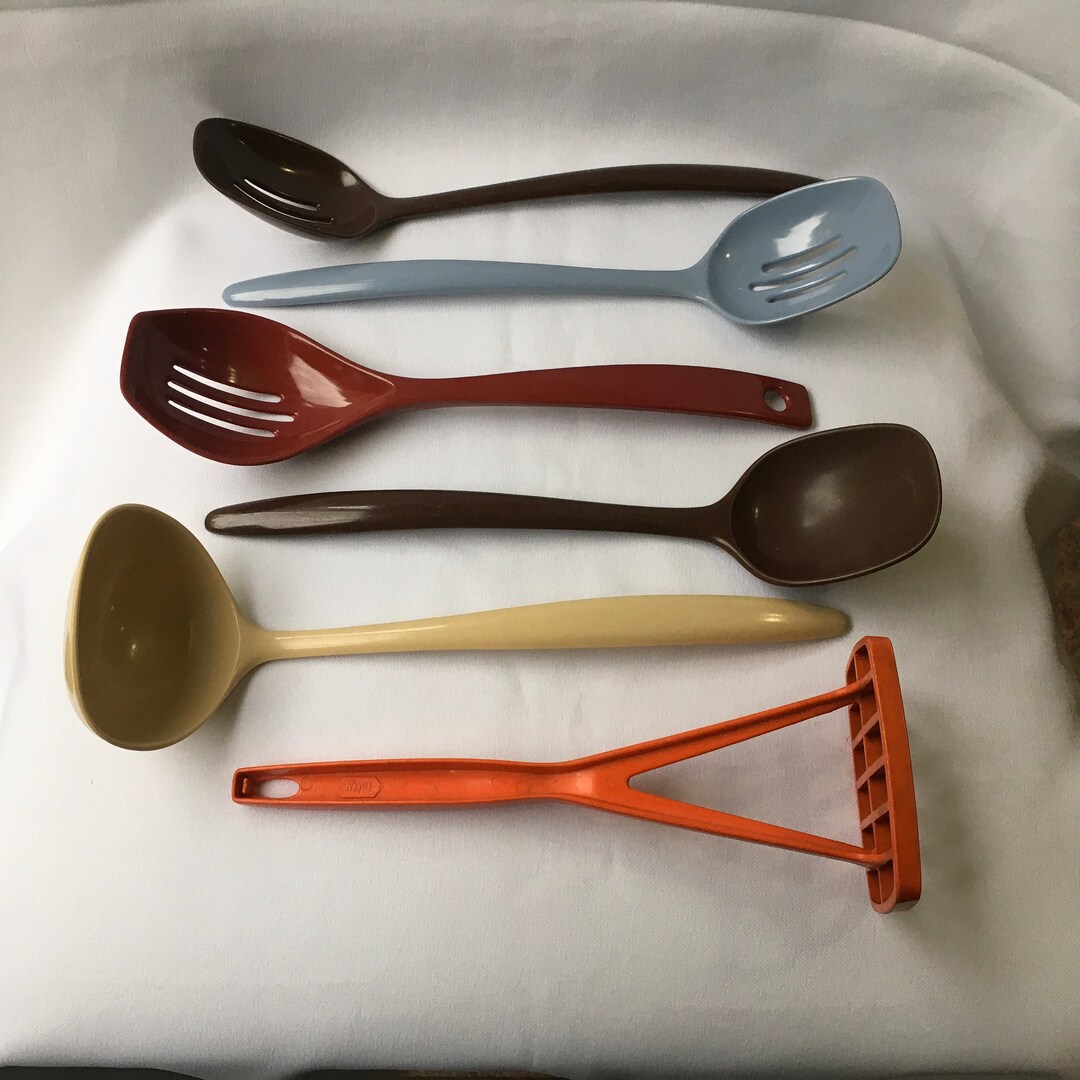 Vintage Kitchen Foley Masher Ricer Utensils Slotted Serving Spoon Soup ...