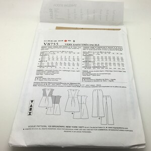 Vogue Very Easy Sewing Pattern V8755 8755 Misses Tunic Dress Pants ...