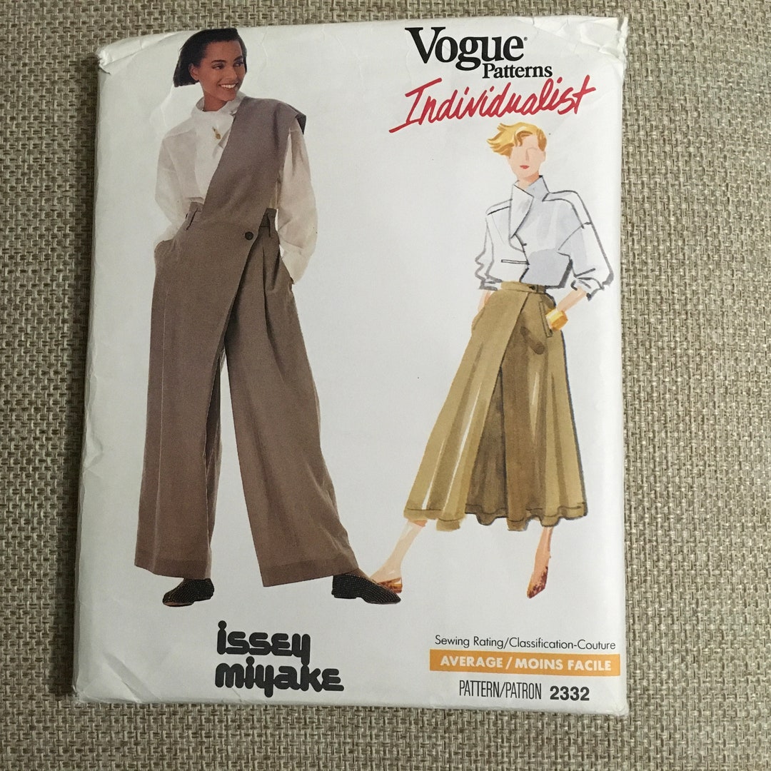 Vogue 2332 Sewing Pattern Issey Miyake Misses Blouse Pants Skirt Very ...