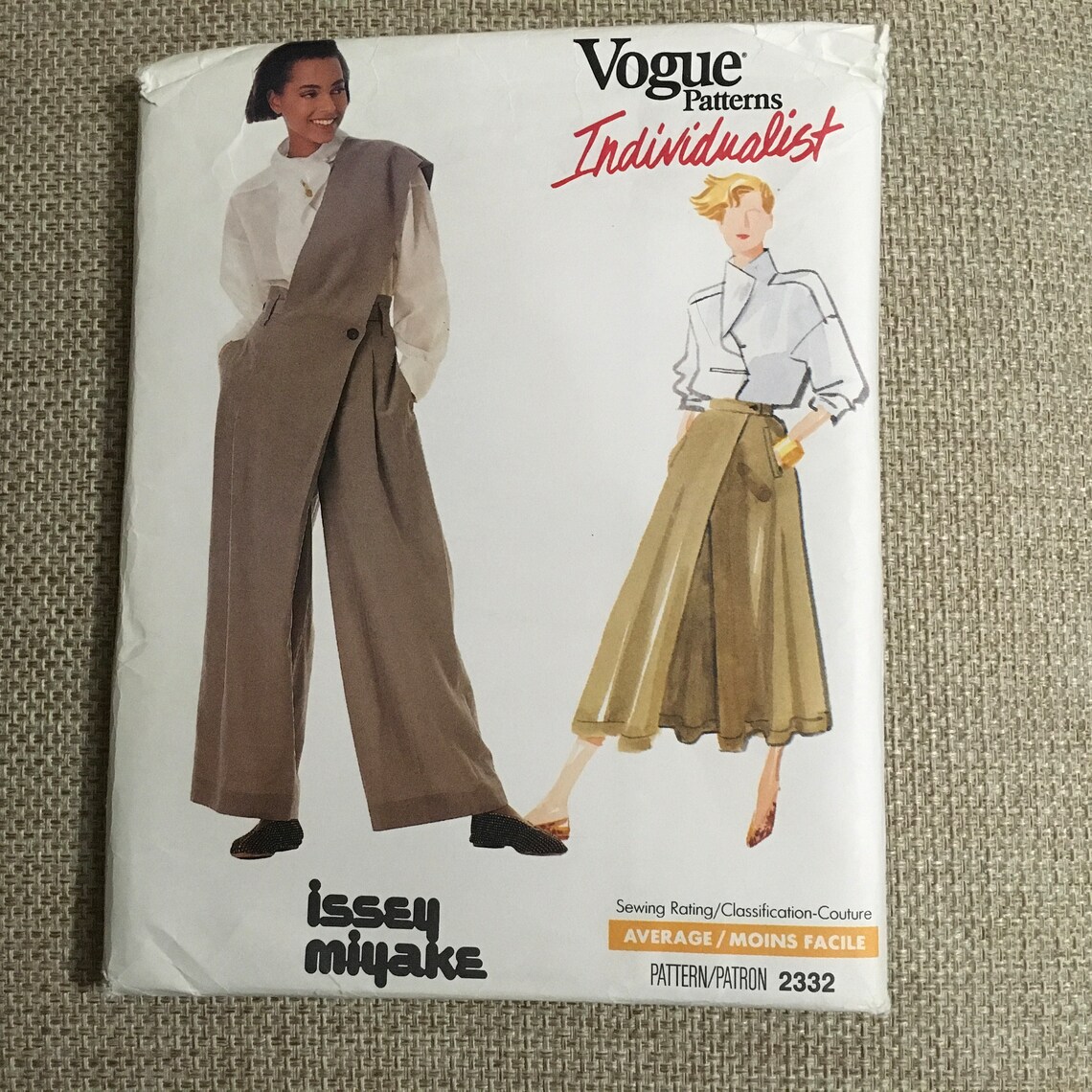 Vogue 2332 Sewing Pattern Issey Miyake Misses Blouse Pants - Etsy