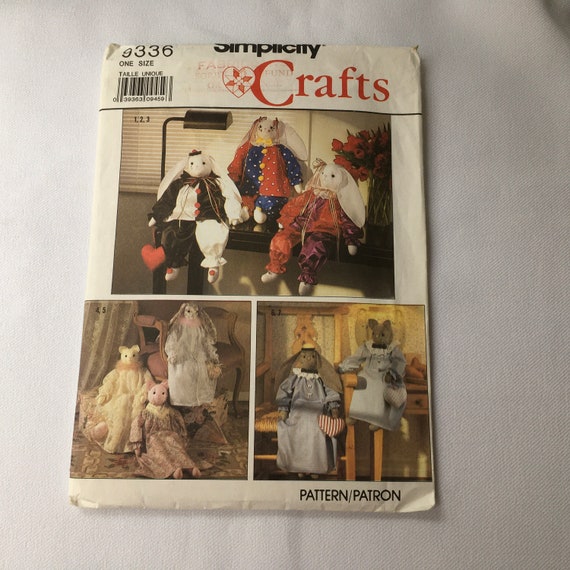 Simplicity Crafts 9336 Sewing Pattern Decorative 24 Stuffed - Etsy