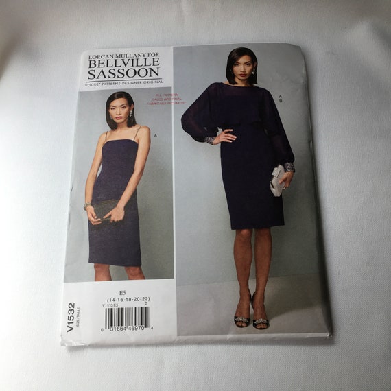 Vogue V1532 1532 Sewing Pattern Lorcan Mullany Belleville | Etsy