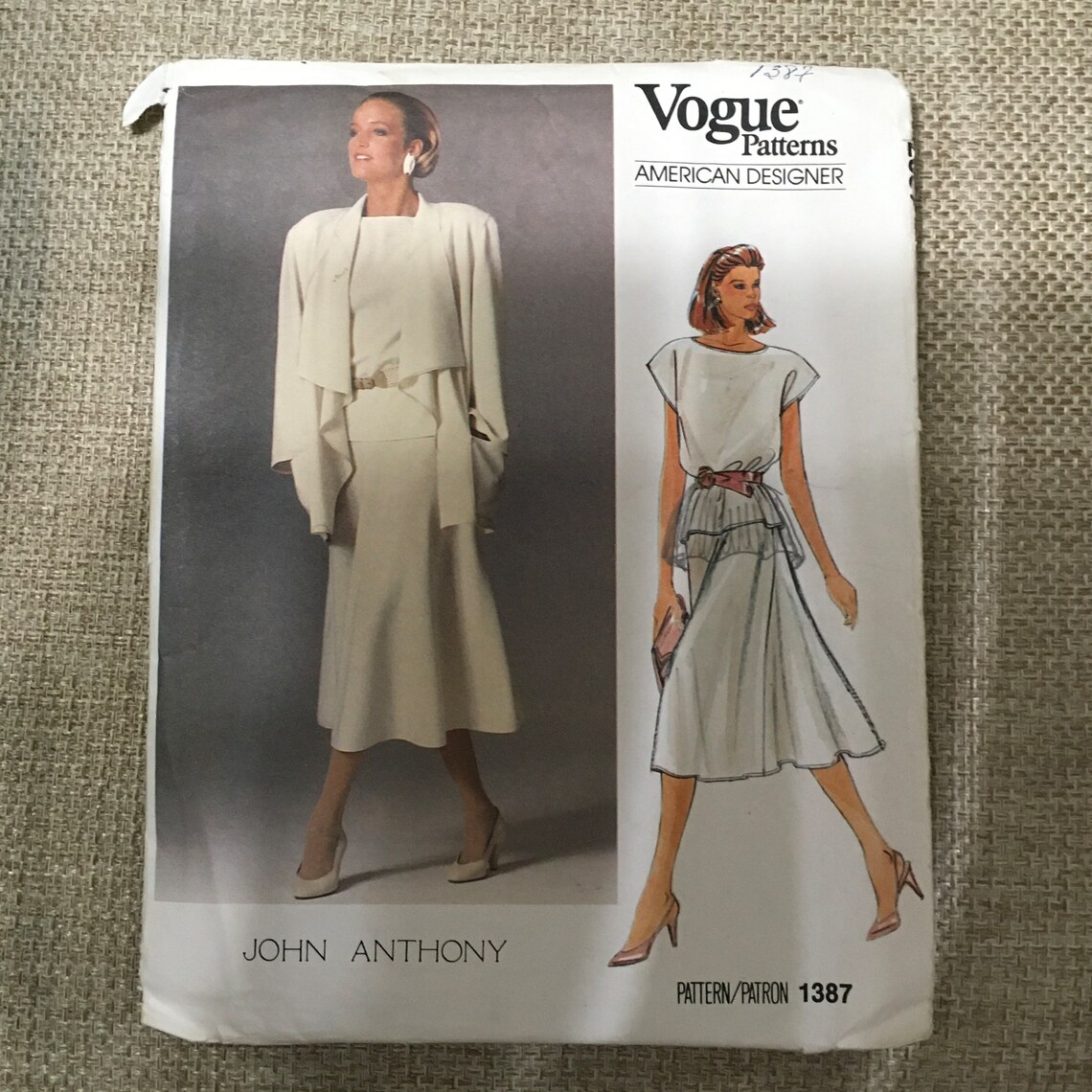 Vogue 1387 Sewing Pattern John Anthony Misses Jacket Skirt Top Very ...