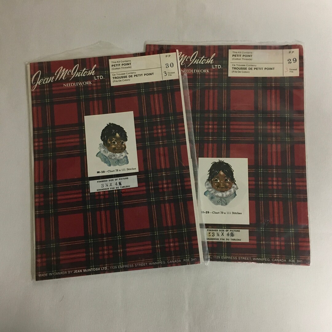 Jean Mcintosh Petit Point Chart Eskimo Inuit Indigenous Native Child ...