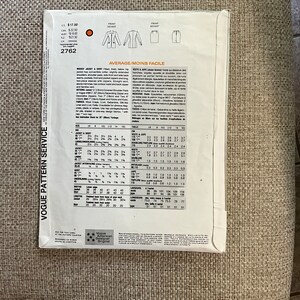 Vogue 2762 Donna Karan Sewing Pattern Misses Jacket Skirt Fitted Lined ...