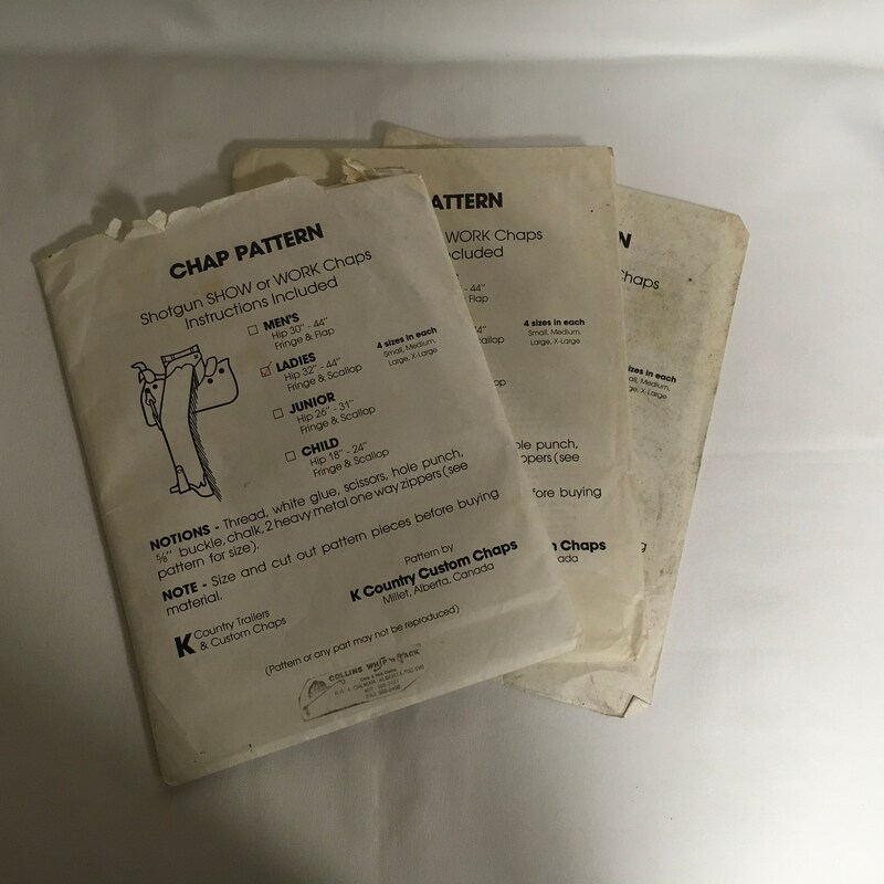 Chaps Pattern - Etsy