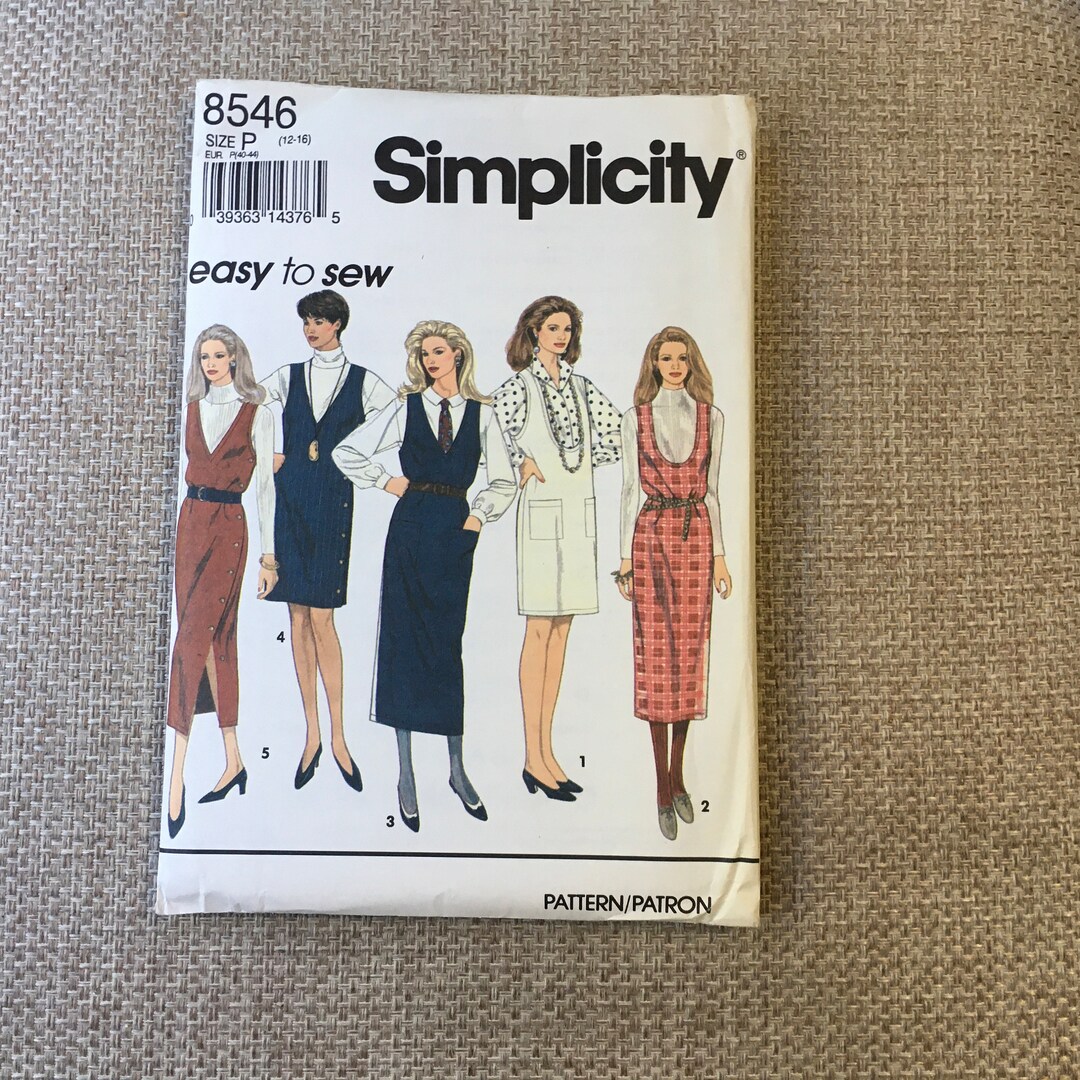 Simplicity Sewing Pattern 8546 Jumper Romper Two Lengths Back Hemline ...