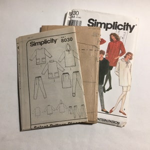 Simplicity 6246 Sewing Pattern Kimono Misses Pull-on Pants Pullover Top ...