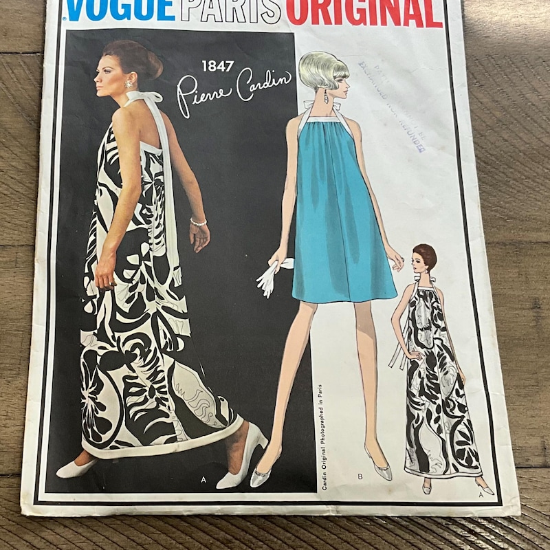 Vogue Cardin Sewing Pattern - Etsy