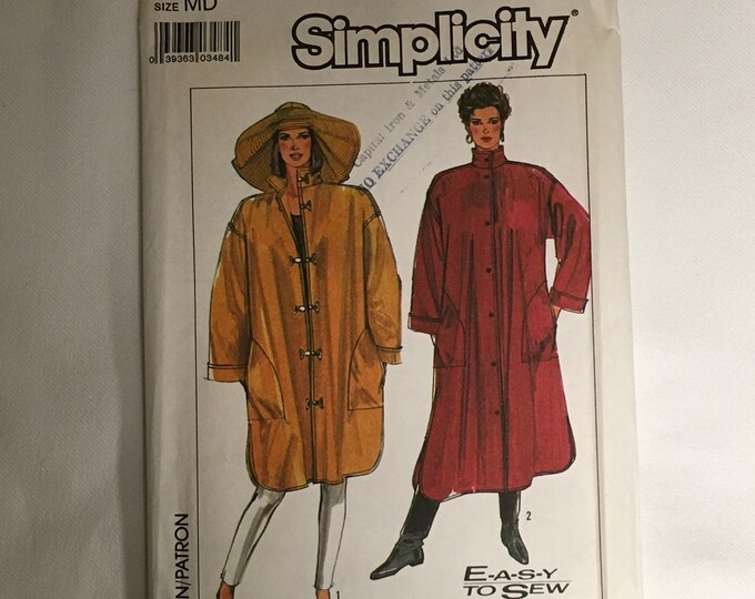 Simplicity 8443 Sewing Pattern Misses Very Loose Fitting Unlined Coat ...