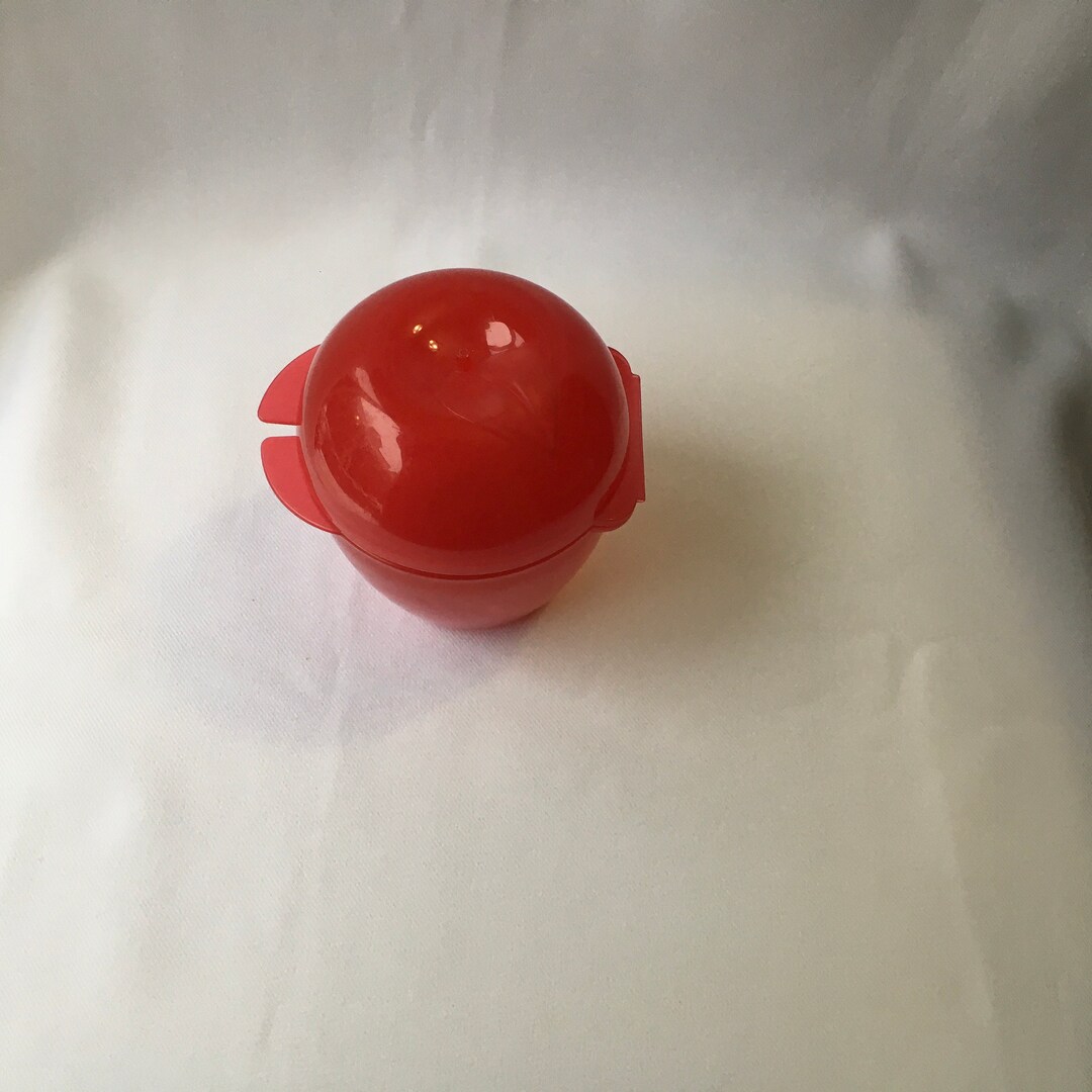 Tupperware Red Apple Keeper Fruit Locker Container Lunch on - Etsy