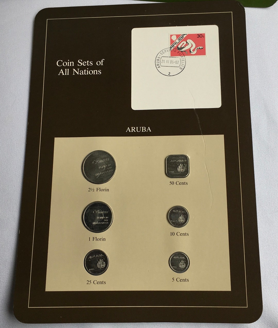 Coin Sets of All Nations Aruba 1986 Coin Set Queen Beatrix of ...