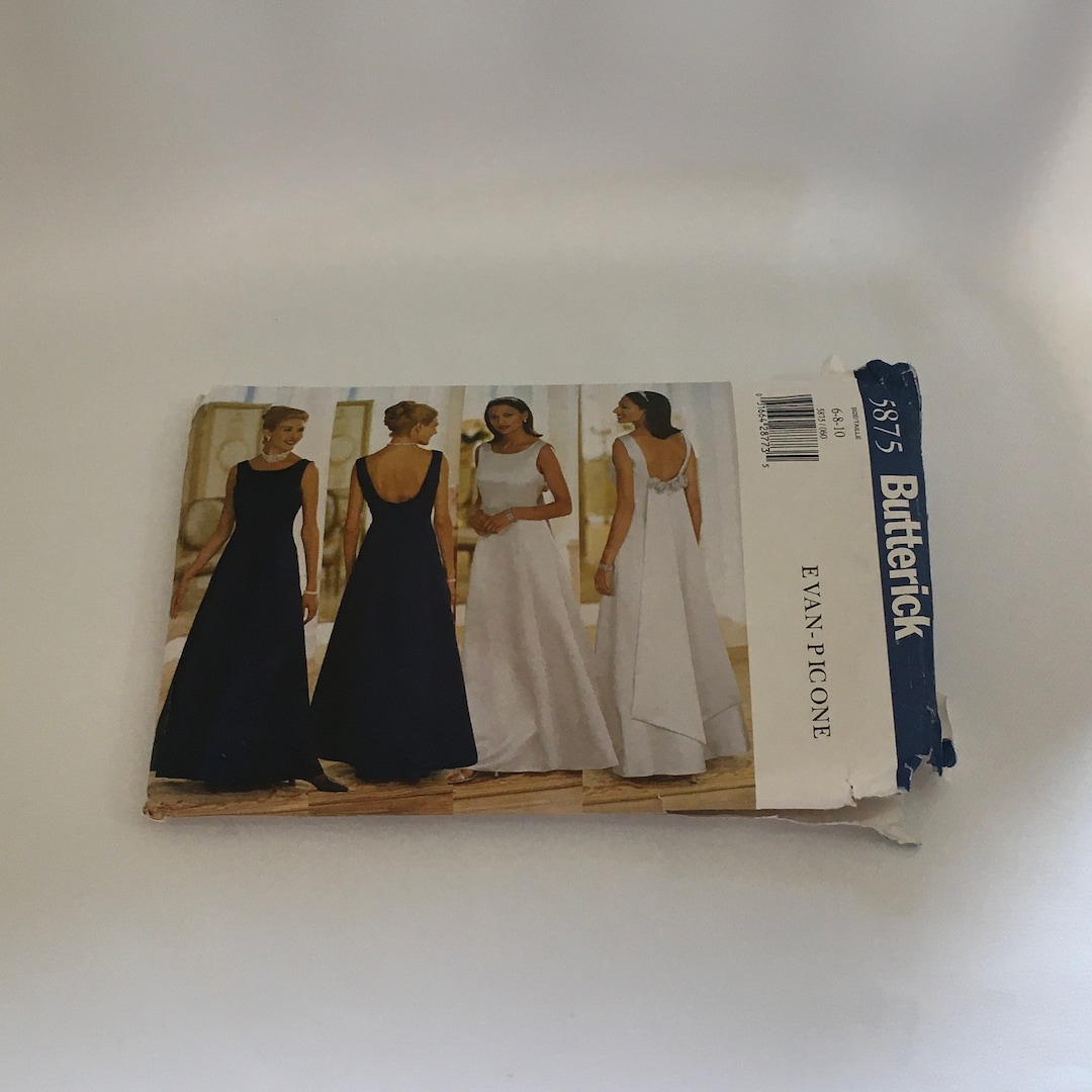 Butterick 5875 Sewing Pattern Evan Picone Misses Dress Fitted Dress ...