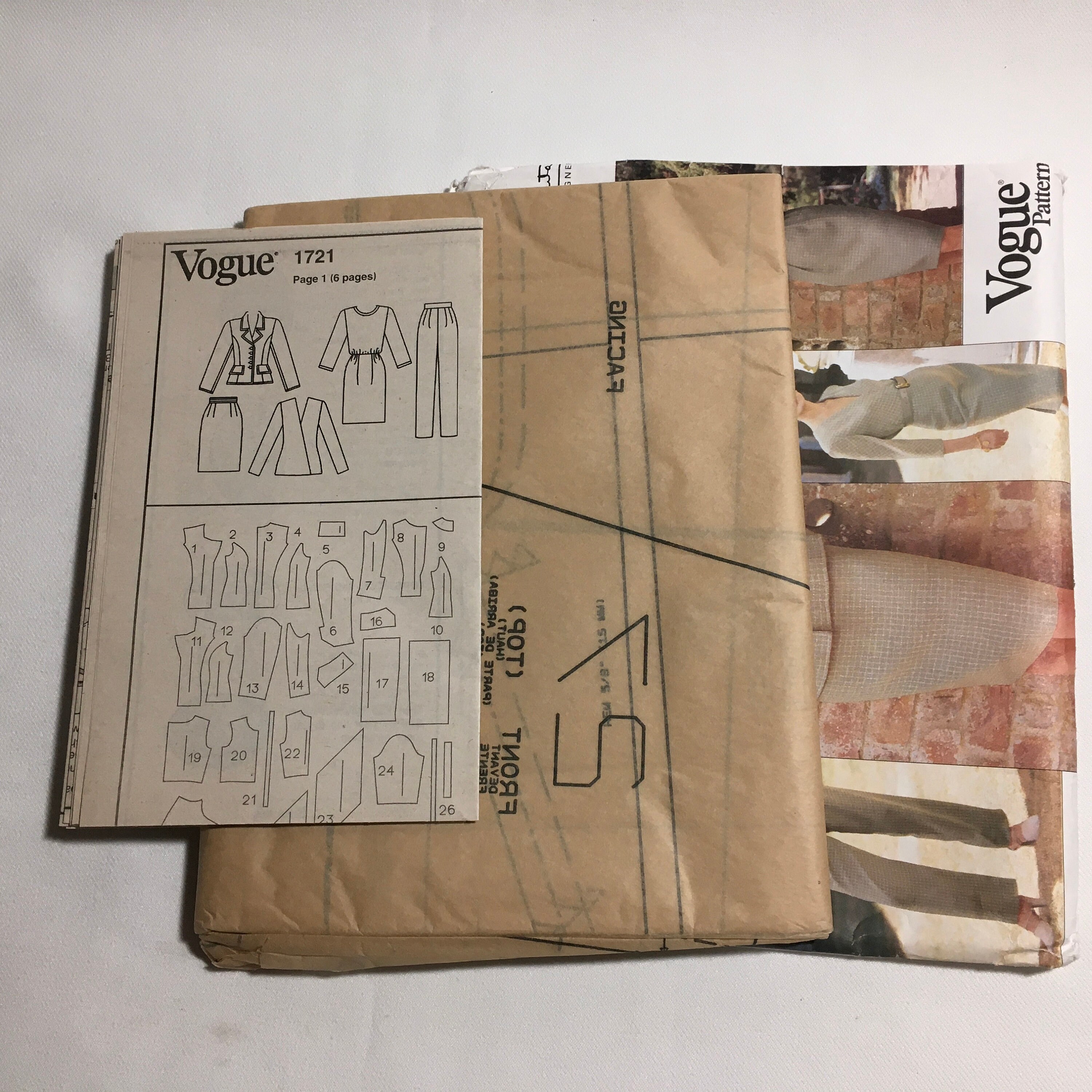 Vogue 1721 Sewing Pattern Oscar De La Renta Misses Jacket - Etsy