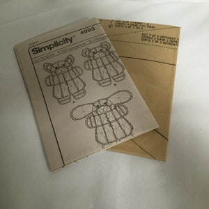 Simplicity 4993 Sewing Pattern Rag Quilt Wall Hangings or Throws Cat ...