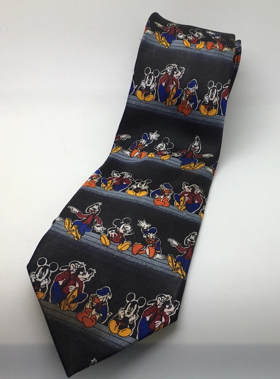 Vintage Mickey Mouse Neck Tie Mickey Mouse Goofy Don… - Gem