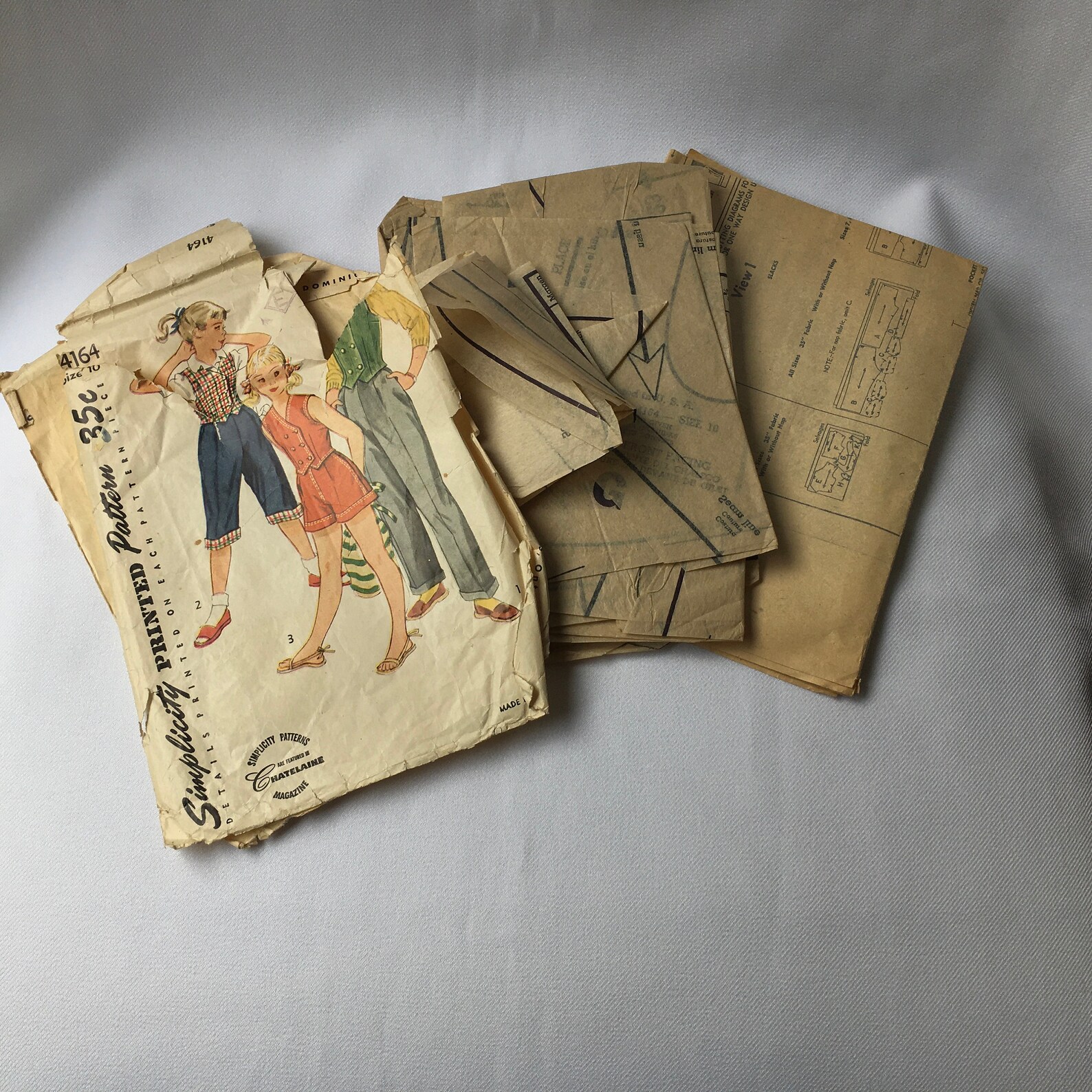 Simplicity 4164 Sewing Pattern Girls Slacks Shorts Pedal - Etsy