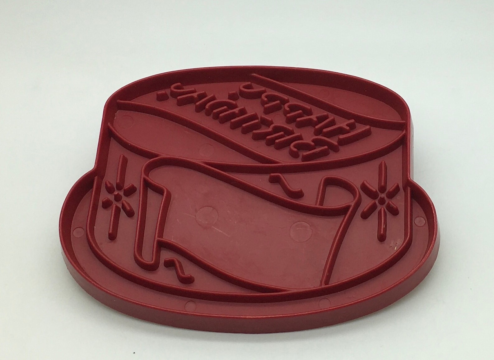 Vintage Tupperware Cookie Cutter Happy Birthday Birthday Cake - Etsy