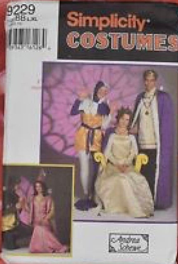 Simplicity Sewing Pattern 9229 Medieval Costumes King Arthur | Etsy