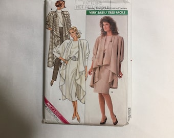 Butterick 4158 Sewing Pattern Misses Women Coat Jacket Very Loose ...