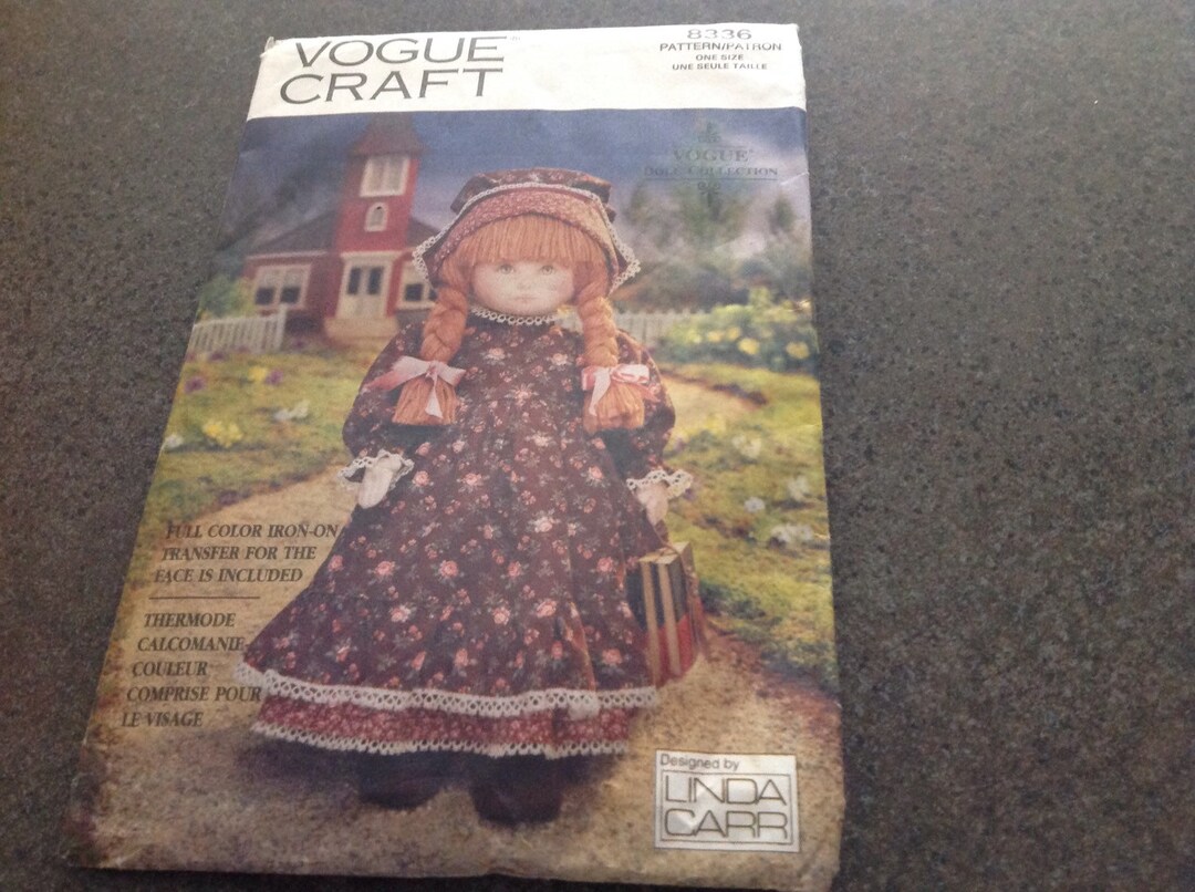 Vogue Craft Doll Collection Sewing Pattern 8336 Linda Carr 18 Inch ...