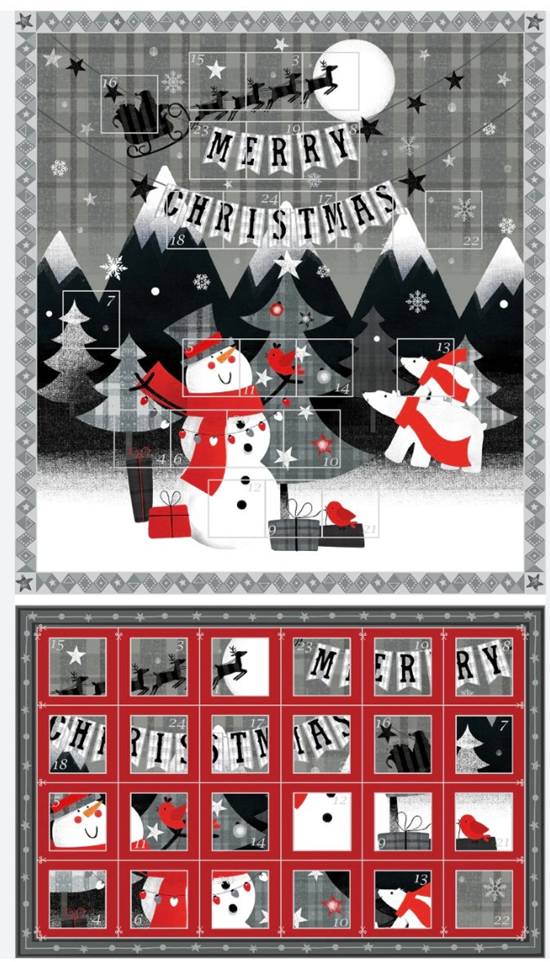 Red + Grey Christmas by Paintbrush Studio Fabrics Patt 11418-6509 ...