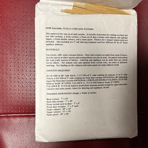 Suitability Equestrian Sewing Pattern 9500 Stall Curtains Pattern Front Curtains Door Curtains ...