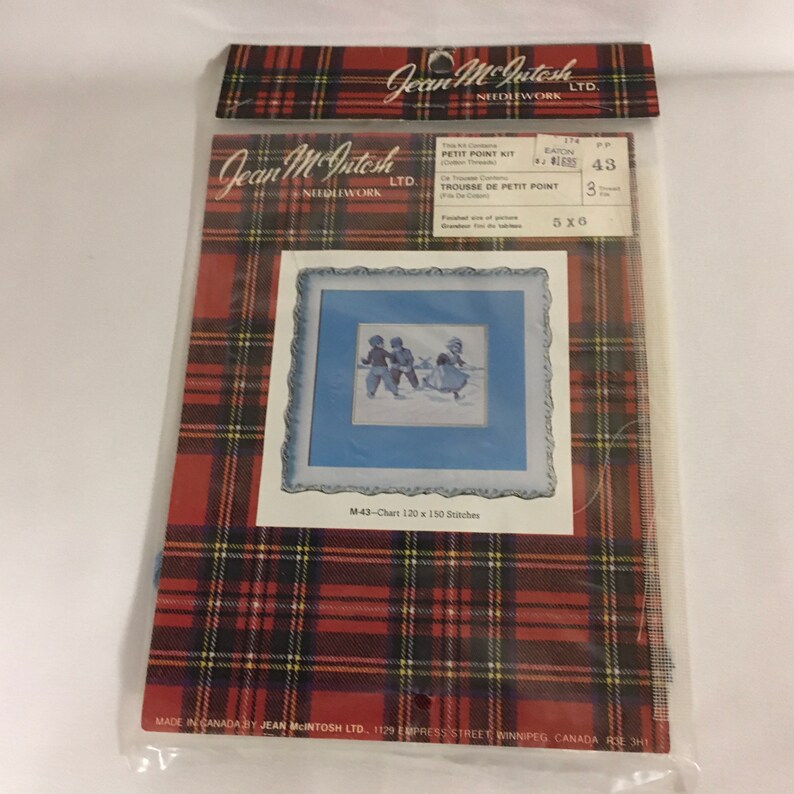 Jean Mcintosh Petit Point Kit M 43 Sno Fun Holland Dutch - Etsy