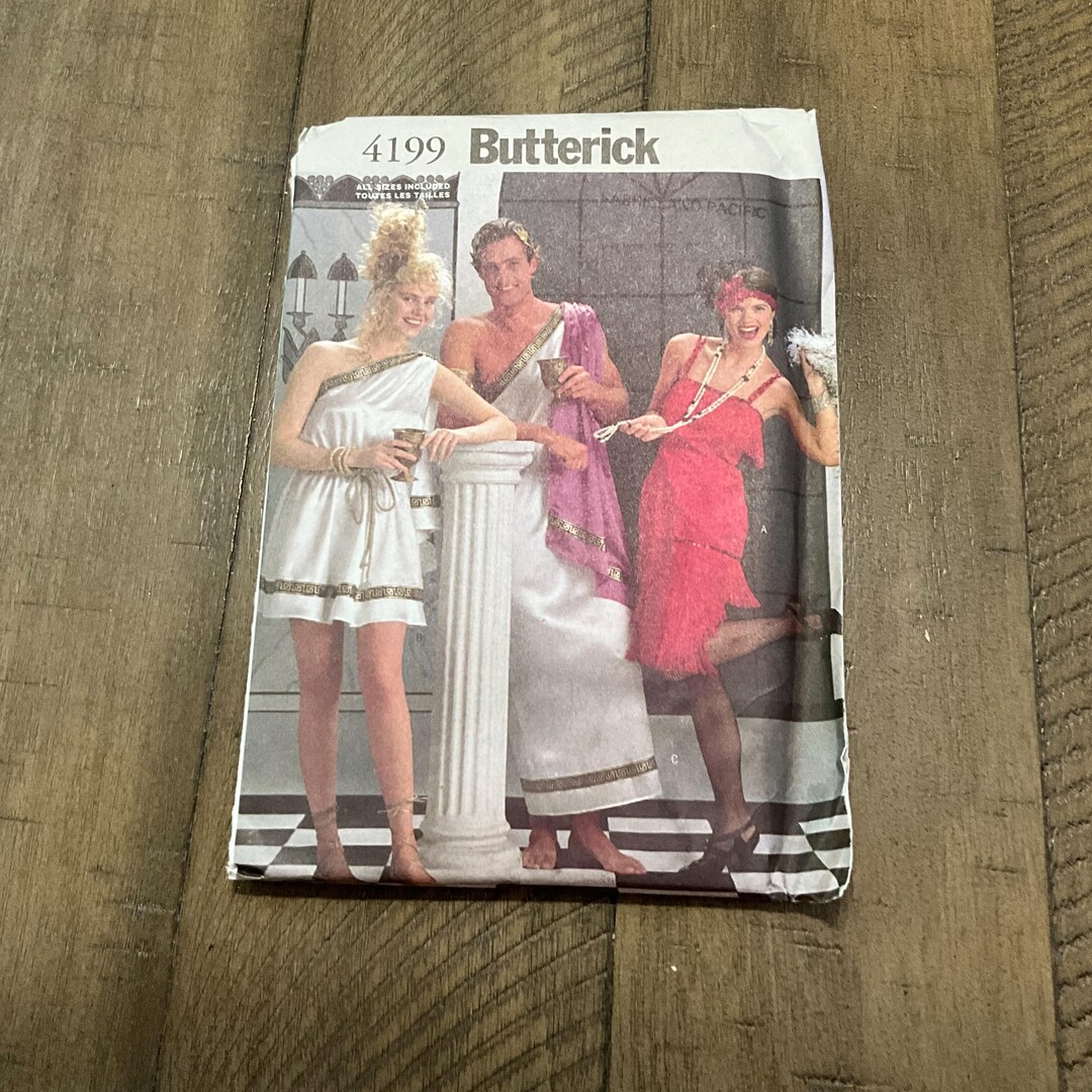 Butterick Adult Grecian Costume Sewing Pattern Toga Sewing Pattern ...