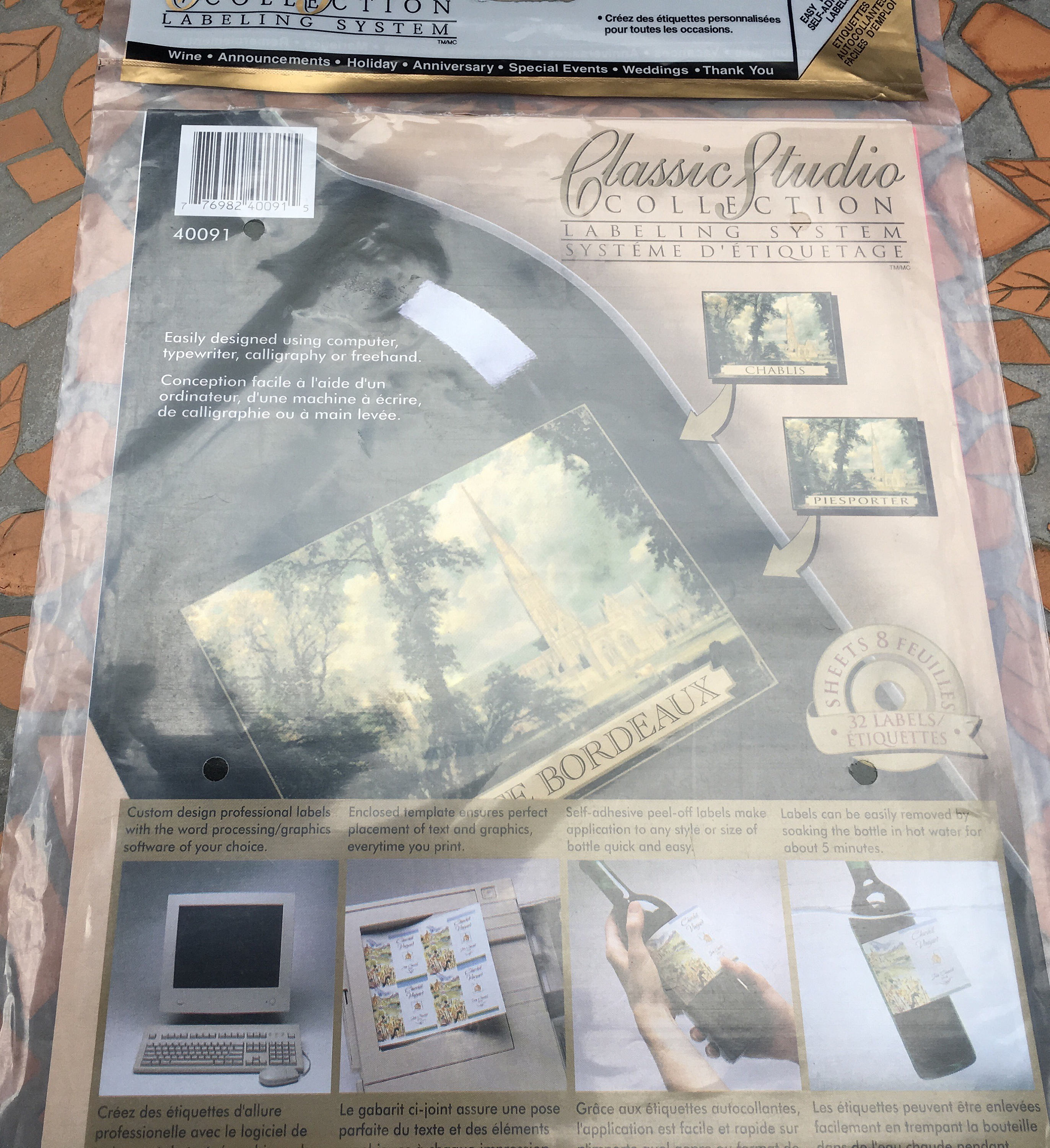 Classic Studio Collection Labeling System DIY 40091 32 Wine | Etsy