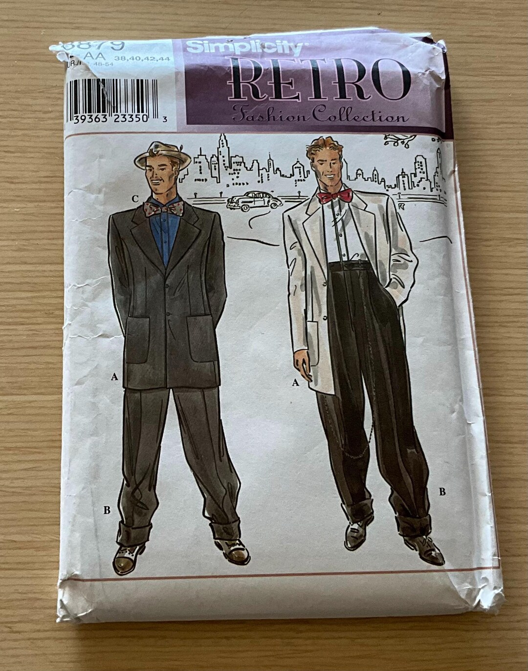 Simplicity Retro 8879 Costume Men’s Zoot Suit Gangster Swing Jitterbug ...
