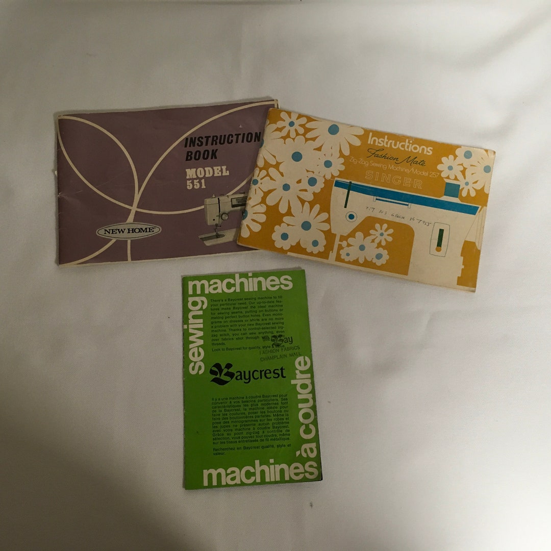 Singer Zig - Zag Sewing Machine Model 257 Fashion Mate New Home Model ...