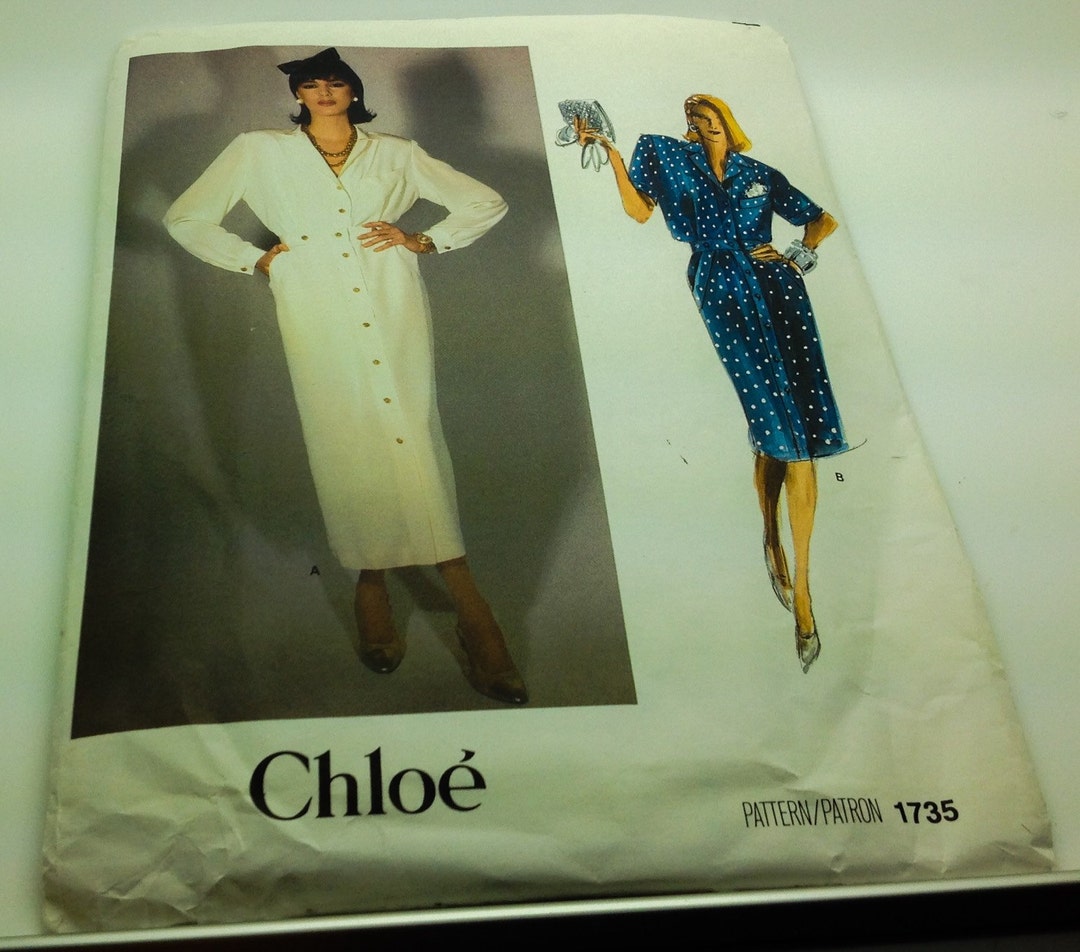Vogue Chloe Sewing Pattern 1735 Top and Skirt Very Loose Fitting Top ...