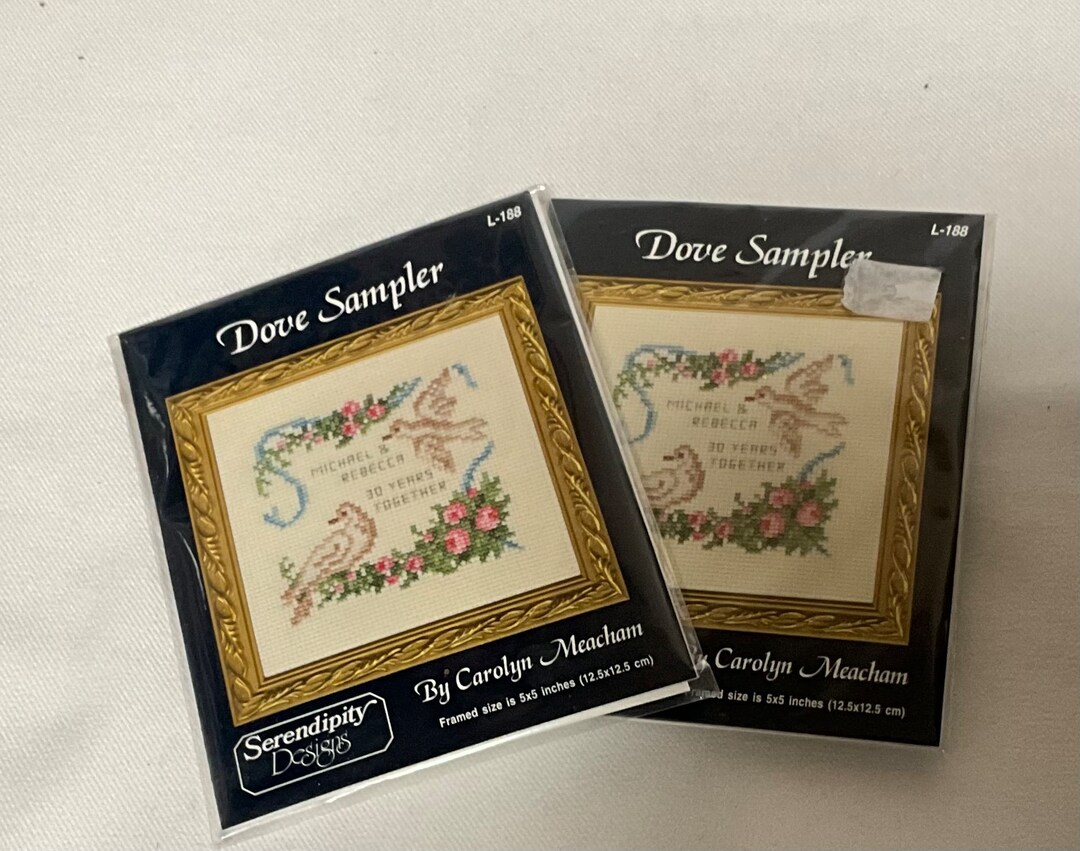 Serendipity Designs Counted Cross Stich Kit Dove Sampler L-188 Lot of 2 ...