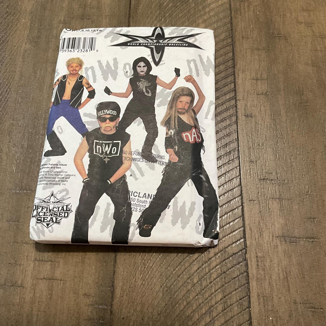 Simplicity 8887 Sewing Pattern Boys Hulk Hogan World Championship ...