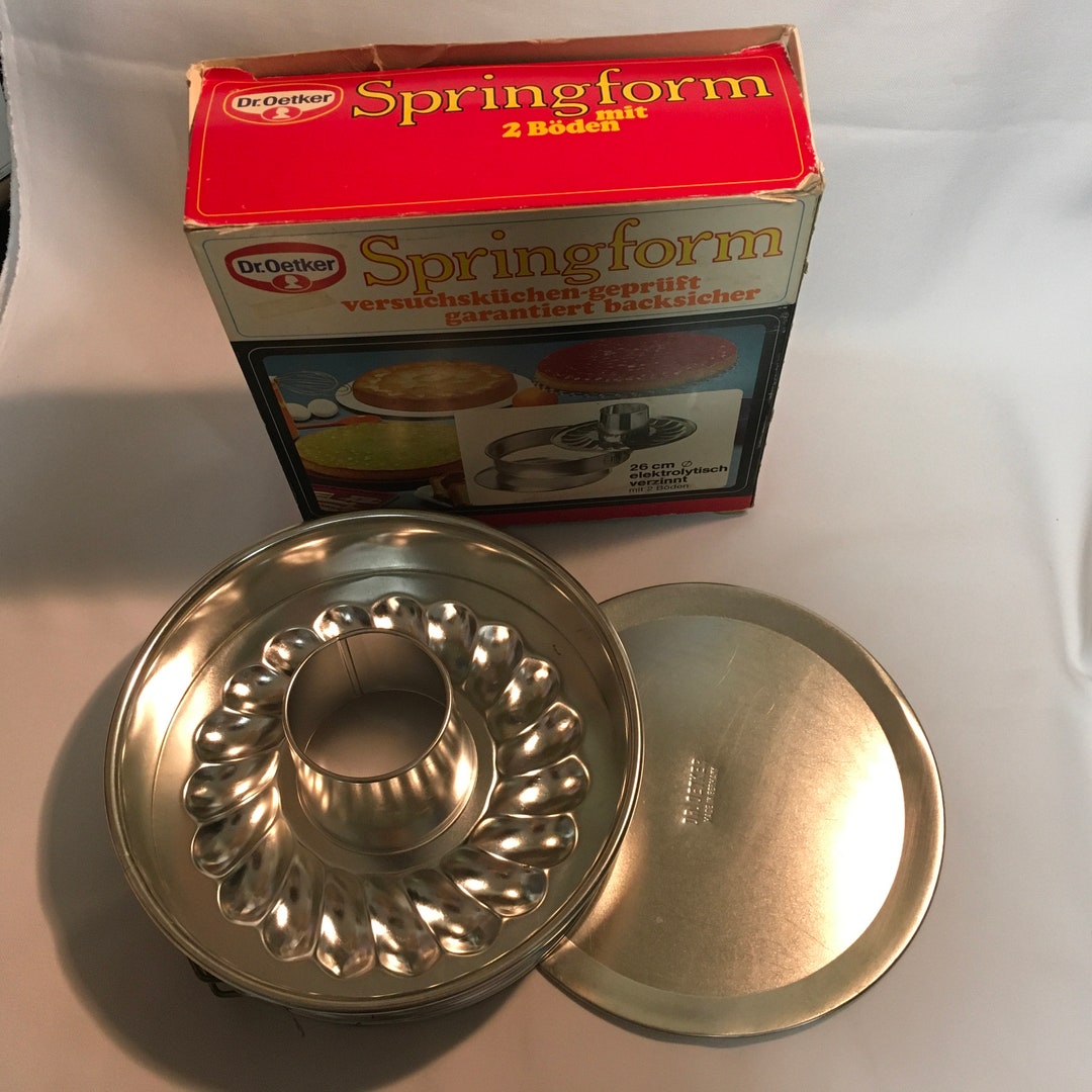 Vintage Dr Oetker Springform Baking Tins 2 Bottoms Cheese Cake Pan ...