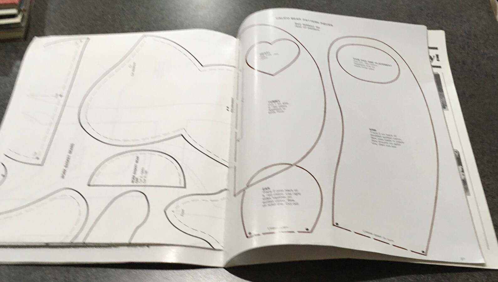 The Teddy Bear Book Country Memory Bear Pattern Full Size | Etsy