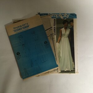 1970s Simplicity 6672 Misses Grecian Goddess Dress Pattern - Etsy