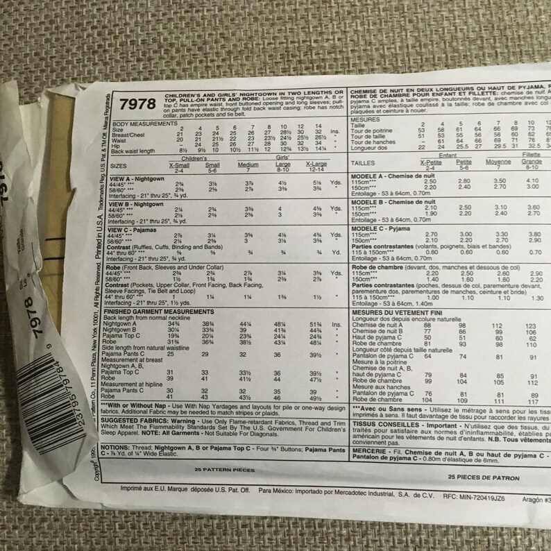 Mccalls Sewing Pattern 7978 Lanz of Salzburg Children Girls - Etsy