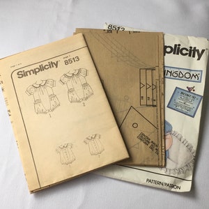 Simplicity 8513 Daisy Kingdom Sewing Pattern Babies Romper Loose ...