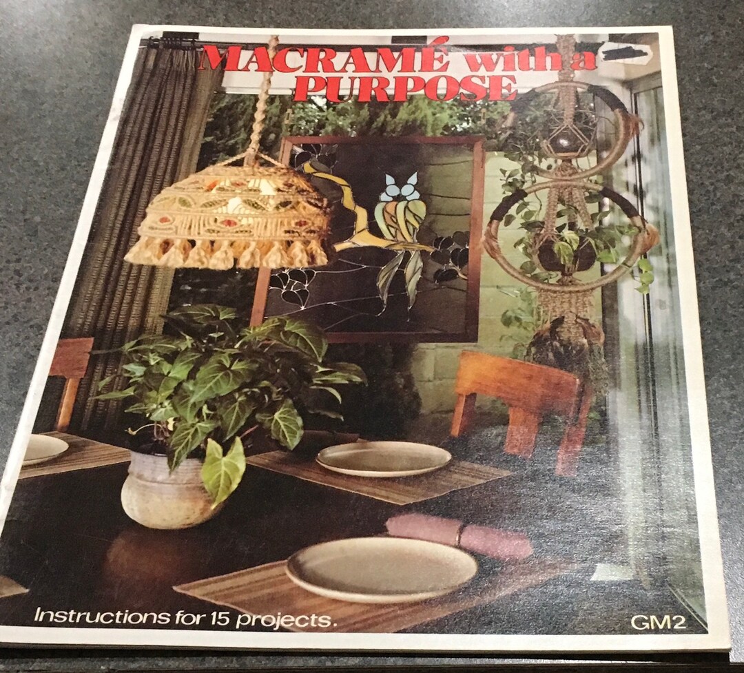 Macrame With A Purpose GM2 15 Projects Paper Hanger Curtain - Etsy