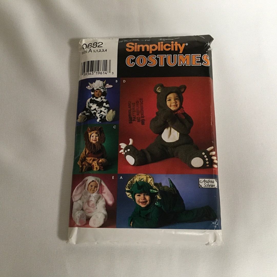 Simplicity Sewing Pattern 0682 7317 Photo Shoot Baby Toddler Costumes ...