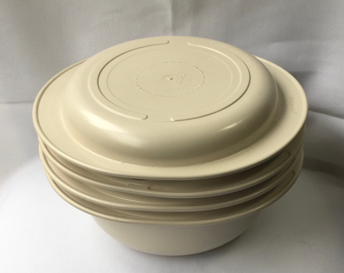 Vintage Tupperware Ultra 21 Ovenware Set of 4 2 Qt 1 Qt Round Casserole ...