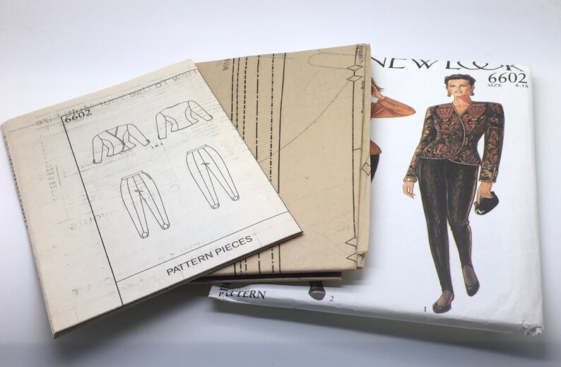 New Look Sewing Pattern 6602 Misses Jacket and Stirrup Pants | Etsy