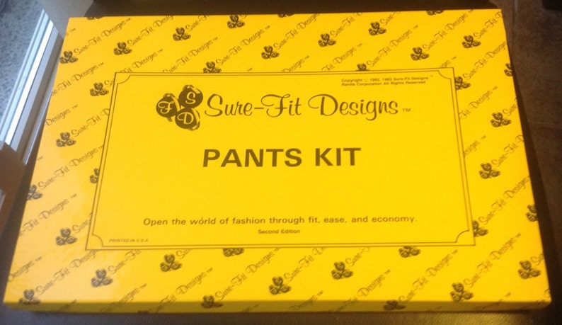 Sure Fit Designs Pants Kit Designer Jeans Drawing Pull on Waistband ...