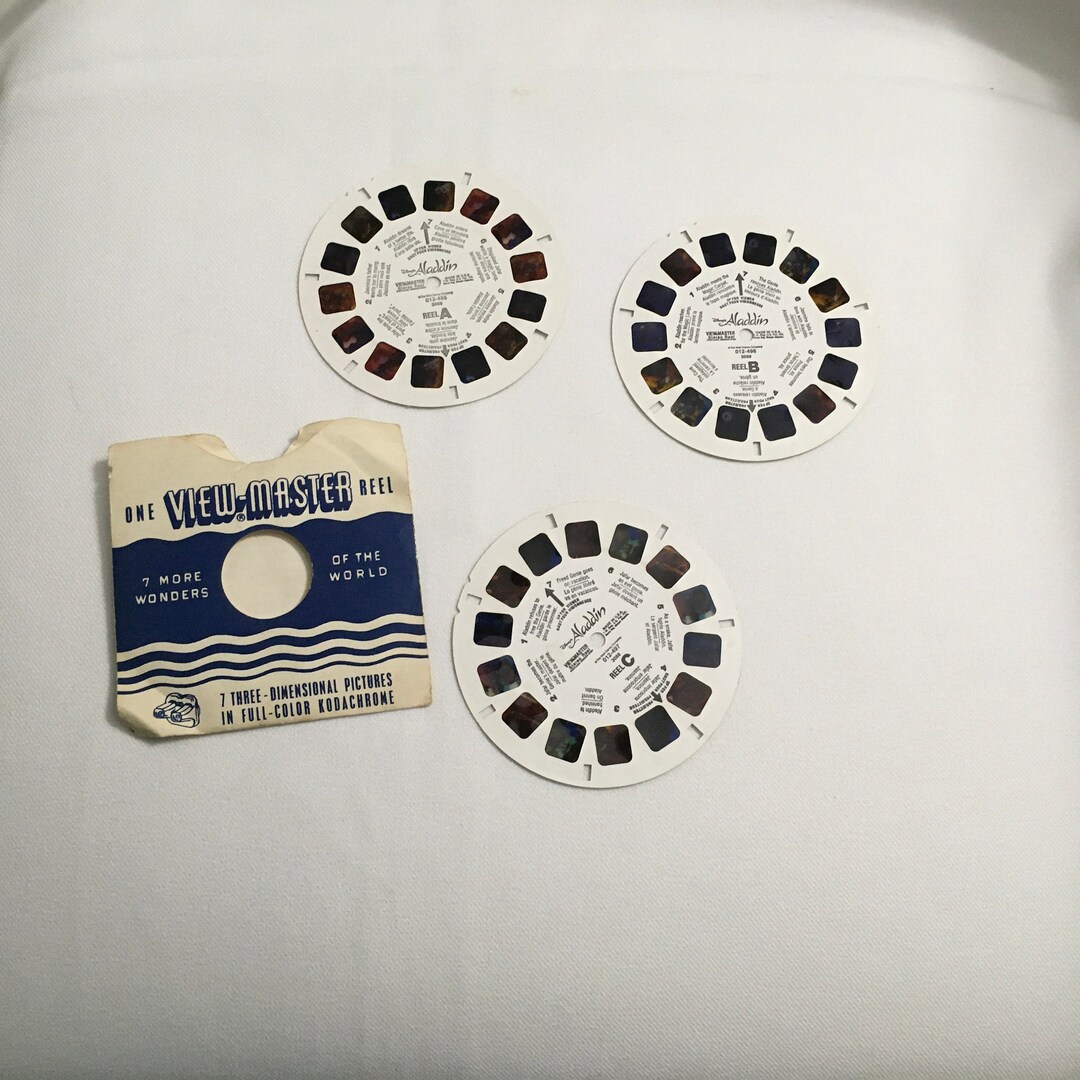 Vintage View Master Reels Disney Aladdin Set of 3 3088 - Etsy
