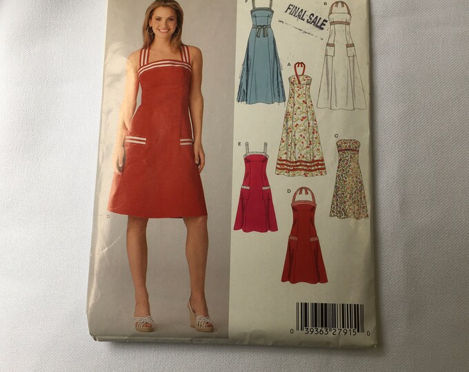 Uncut Simplicity Sewing Pattern 4531 Fresh Flirty Flared Sun Dresses ...
